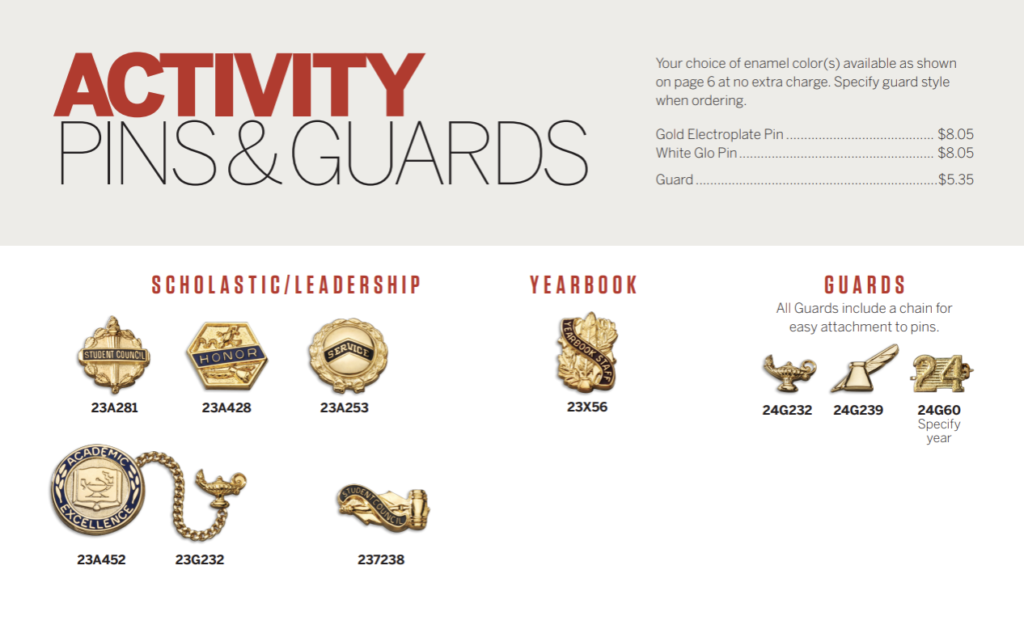 Activity Pins and Guards | Herff Jones Virginia
