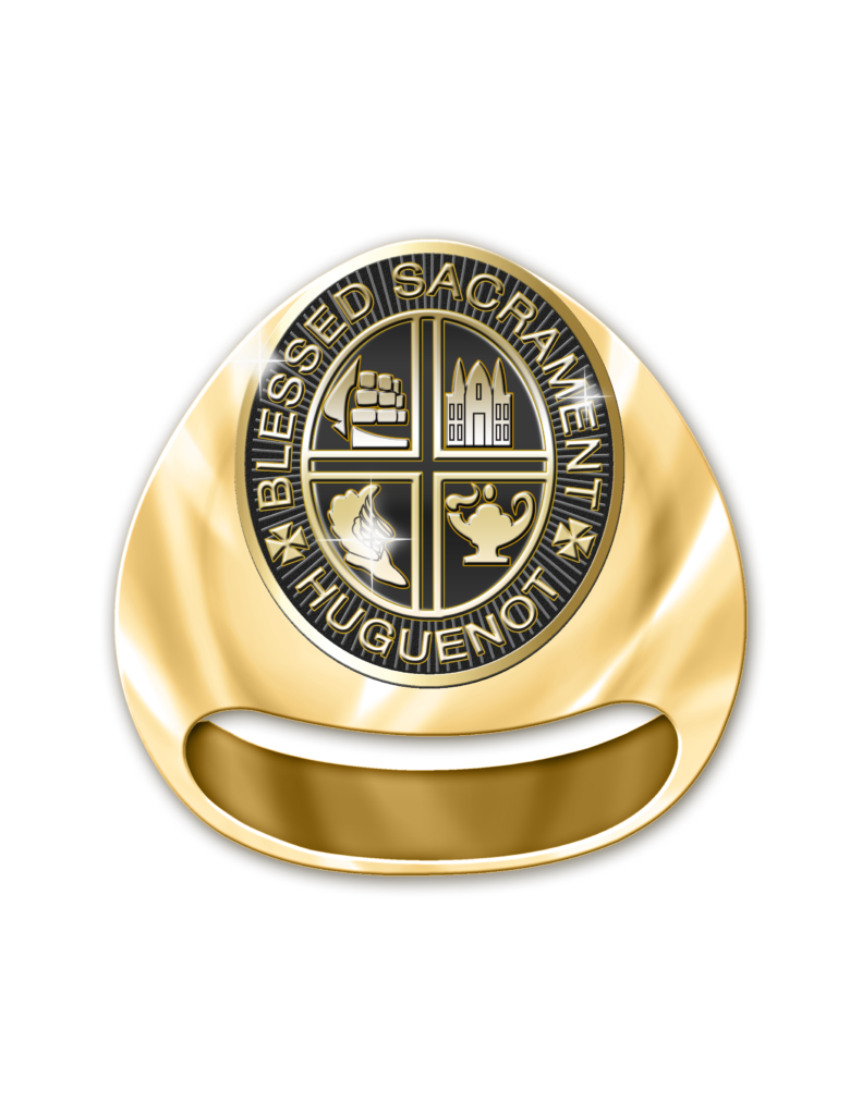Blessed Sacrament Huguenot Catholic School Signet Ring – Male Style ...